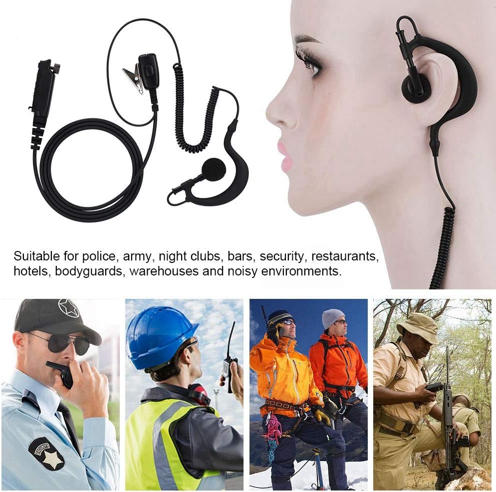 Bewinner Ear Hook Design Air Tube Earpiece – Worn Both on Right and ...