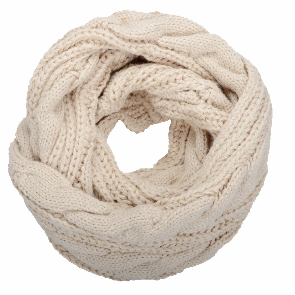 NEOSAN Womens Thick Ribbed Knit Winter Infinity Circle Loop Scarf | Buy ...