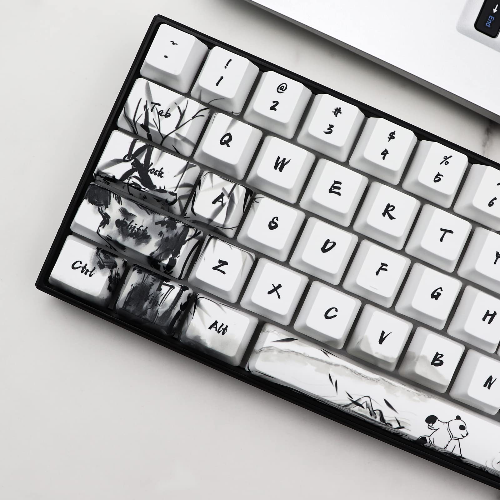 Mua JSJT Keycaps Full 71 Keys Ink Panda Keycap Set OEM Profile Keycaps ...