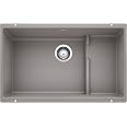 BLANCO, Metallic Gray 519452 PRECIS CASCADE SILGRANIT Undermount ...