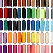 Sewing Thread 60 Colour 250 Yards Each Spool SOLEDI Sewing Kit with 16 ...
