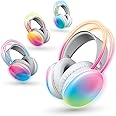 Amazon.com: Brookstone Wireless Silent Disco Headphones, Multicolor LED ...