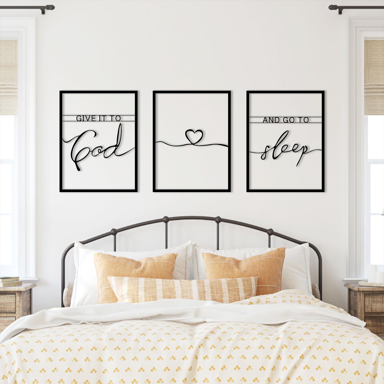 Flyoak Metal Bible Verse Wall Decor, Metal Quotes Wall Decor, Metal ...