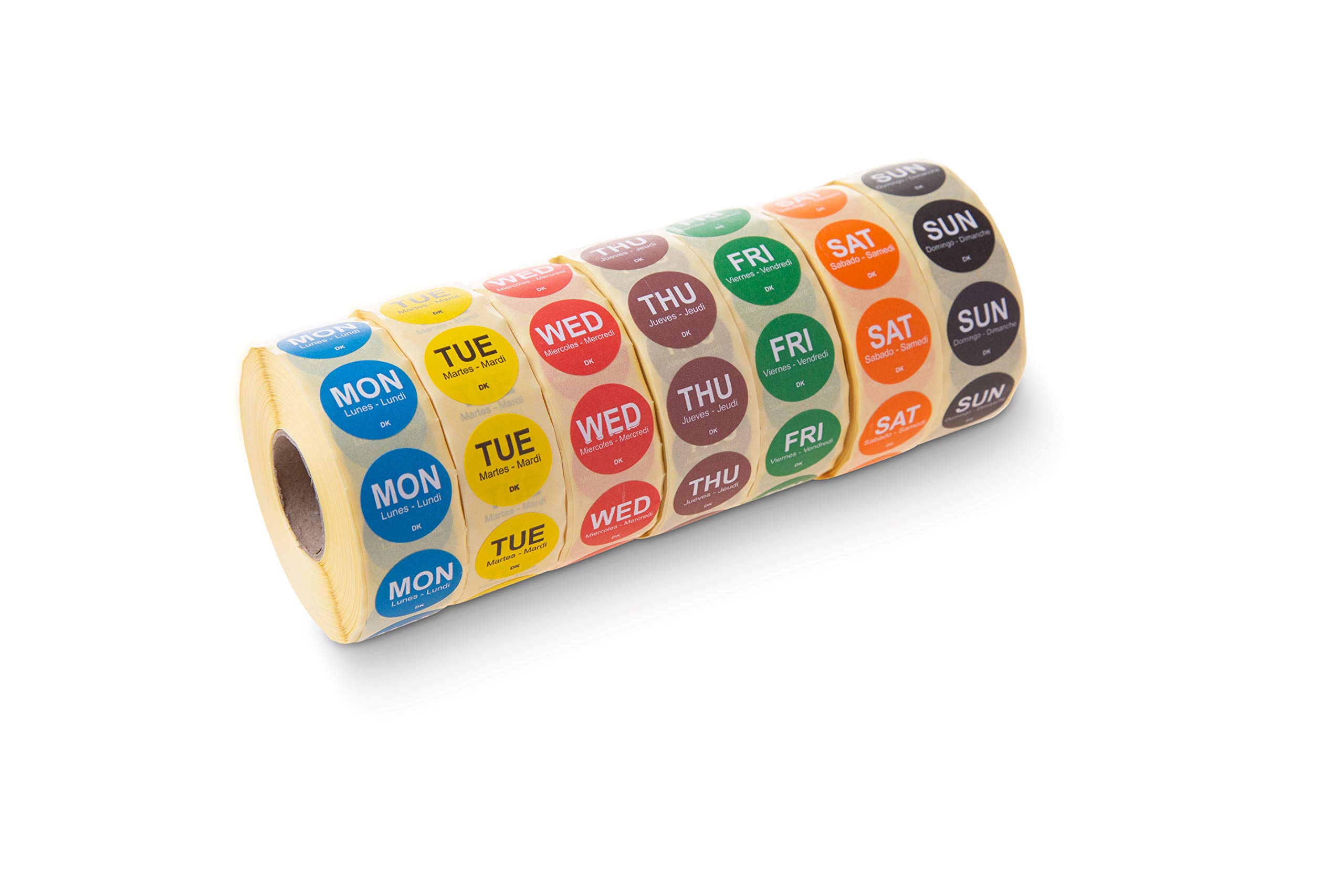 Buy DAYMARK Days of The Week Labels (All 7 Days Included 1000 Labels ...