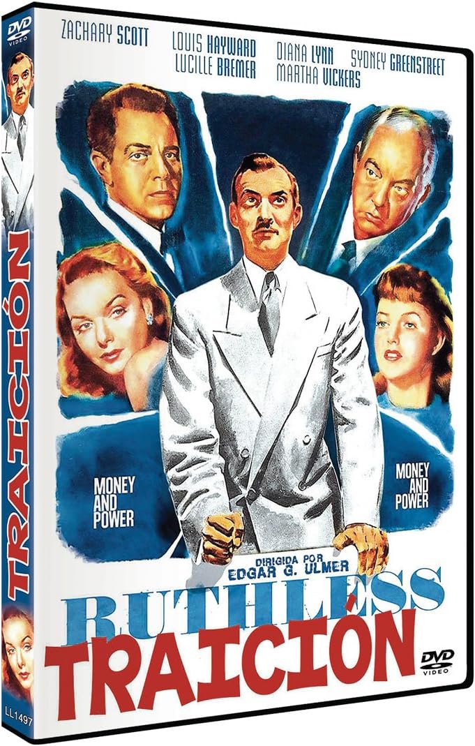 Ruthless (1948) (Region 2): Amazon.co.uk: Zachary Scott, Louis Hayward, Diana Lynn, Sydney ...
