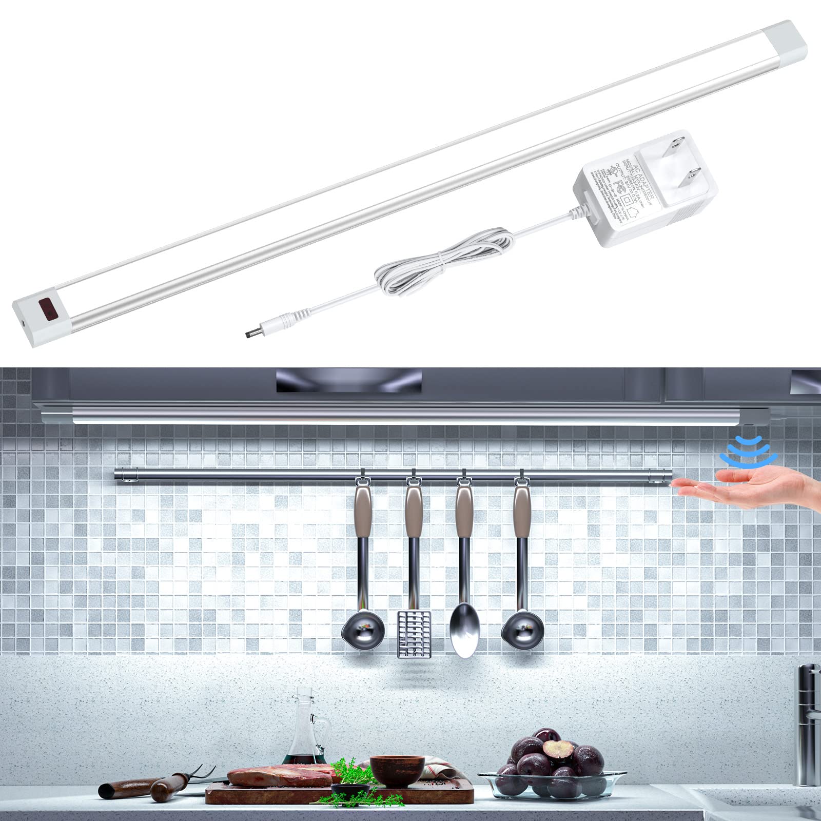 WOBANE Under Counter LED Lighting, Hand Wave Activated Lighting,Under ...