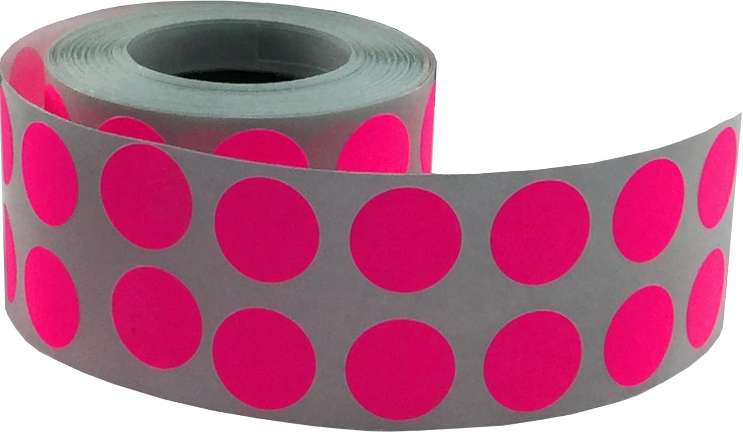 Fluorescent Pink Circle Stickers, 13 mm 1/2 Inch Dot Labels 1000 Pack ...