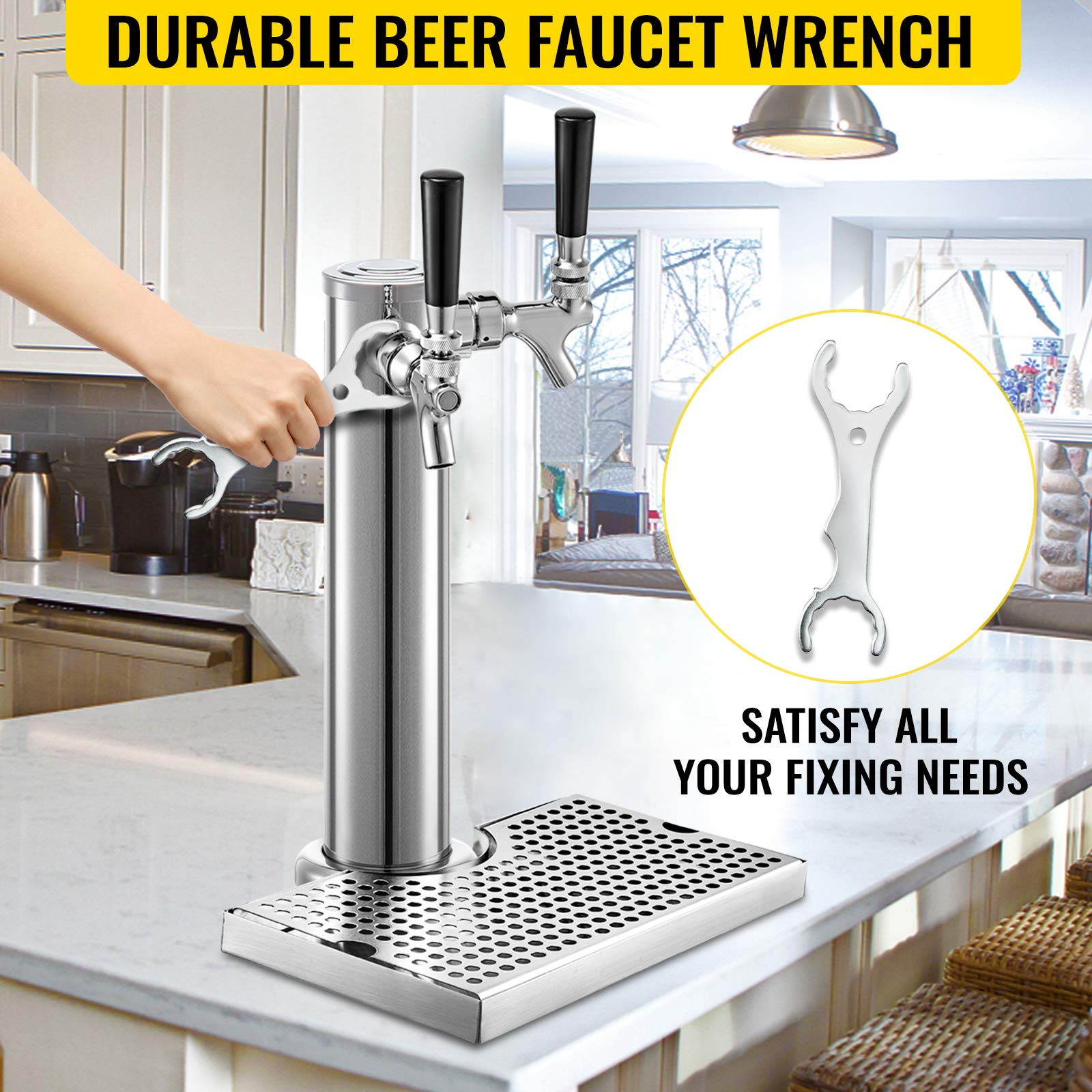 Mua VEVOR Kegerator Tower Kit, Double Tap Beer Conversion Kit, No Tank ...
