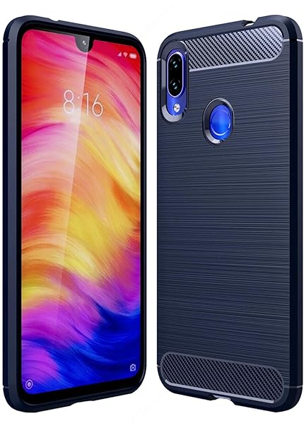 Redmi Note 7 Pro Back Cover Case : Golden Sand Carbon: Amazon.in ...