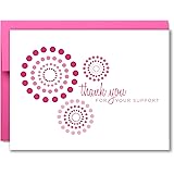 Amazon.com: 10 Breast Cancer Support, Modern Pink Ribbon Thank You ...