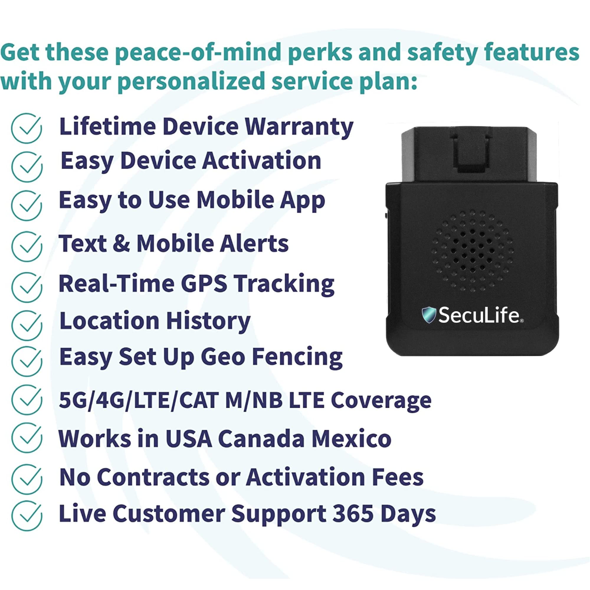 Mua SecuLife SecuLife Vehicles Car Truck GPS Tracker - $9 Monthly 4G ...