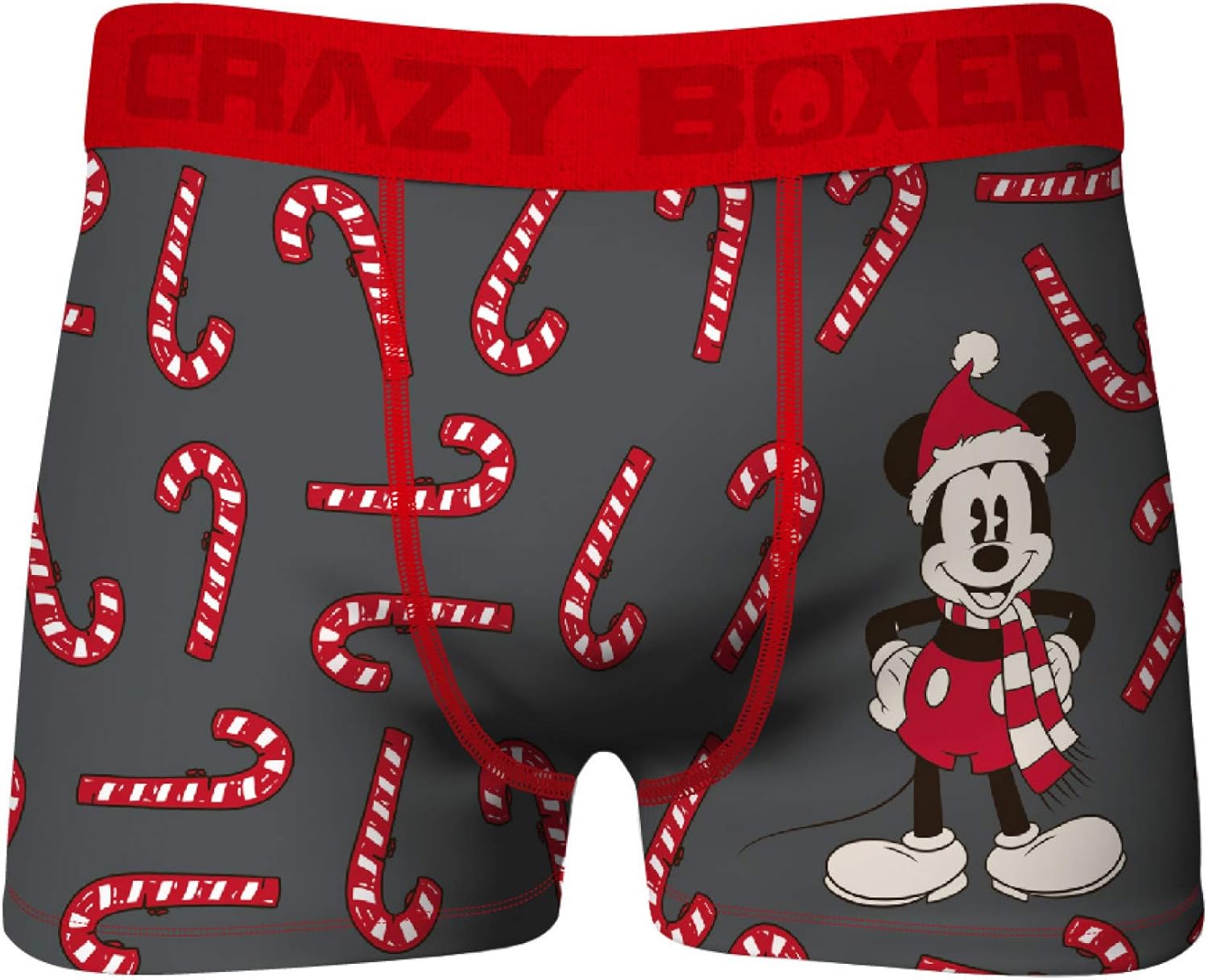 Crazy Boxers Mickey Mouse und Candy Canes Herren Unterwäsche ...
