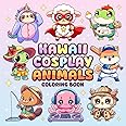 Amazon.com: Kawaii Cosplay Animals Coloring Book: 50 Cute Whimsical ...