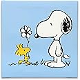 Amazon.com: Peanuts Snoopy and Woodstock Flower Bloom Gallery Wrapped Canvas Wall Decor - Cute ...