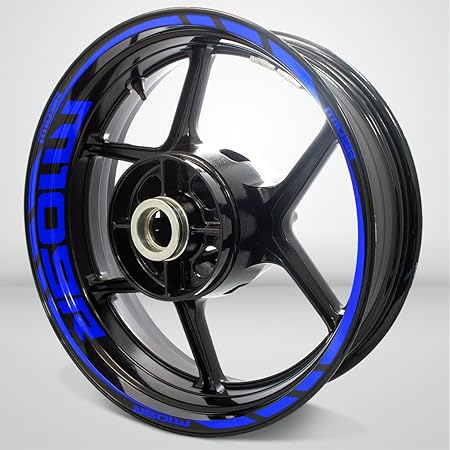 Gloss Blue Motorcycle Rim Wheel Decal Accessory Sticker for Suzuki ...