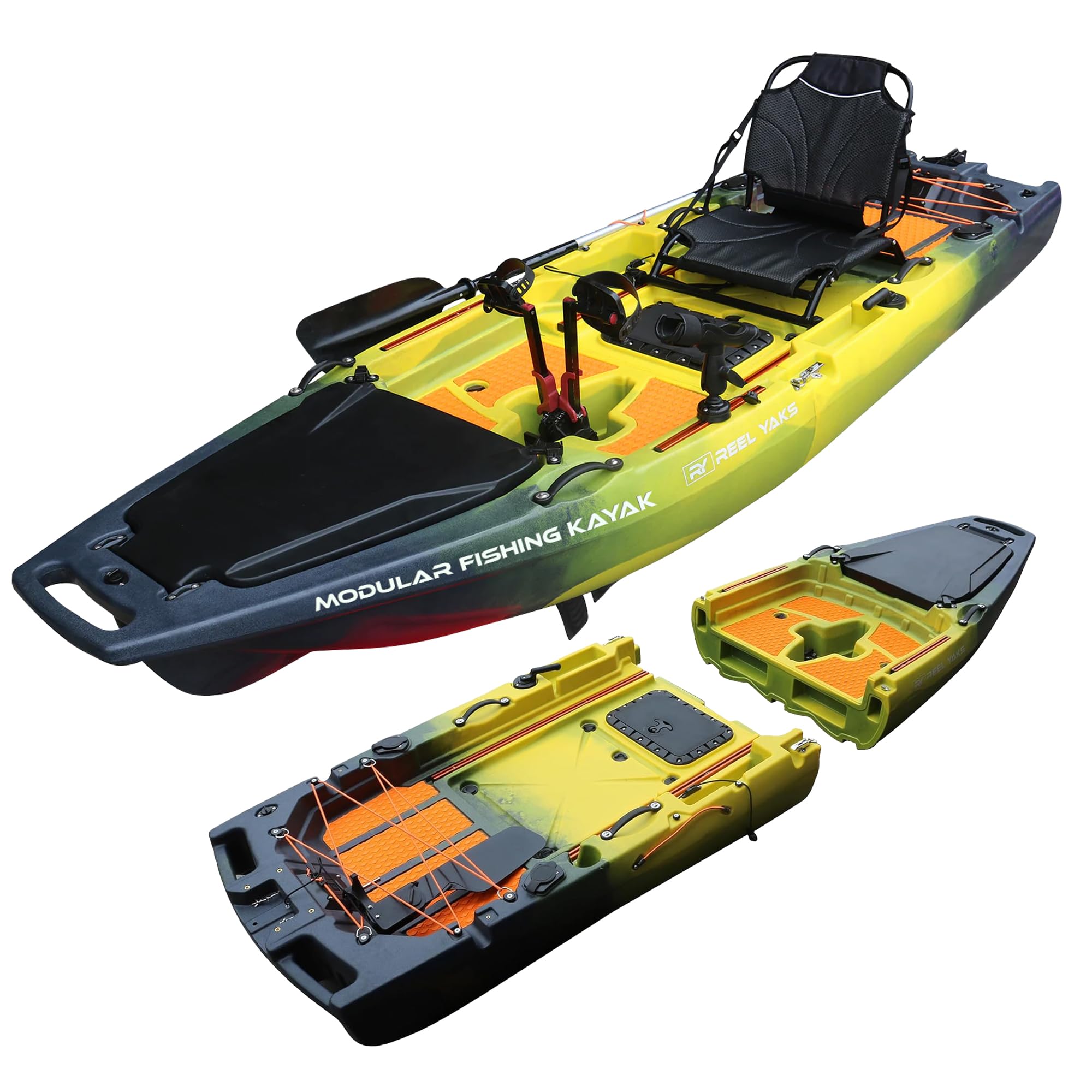 ***TRUCK/TRAILOR PICK-UP ONLY***Reel Yaks Rocket Modular Fishing Kayak ...