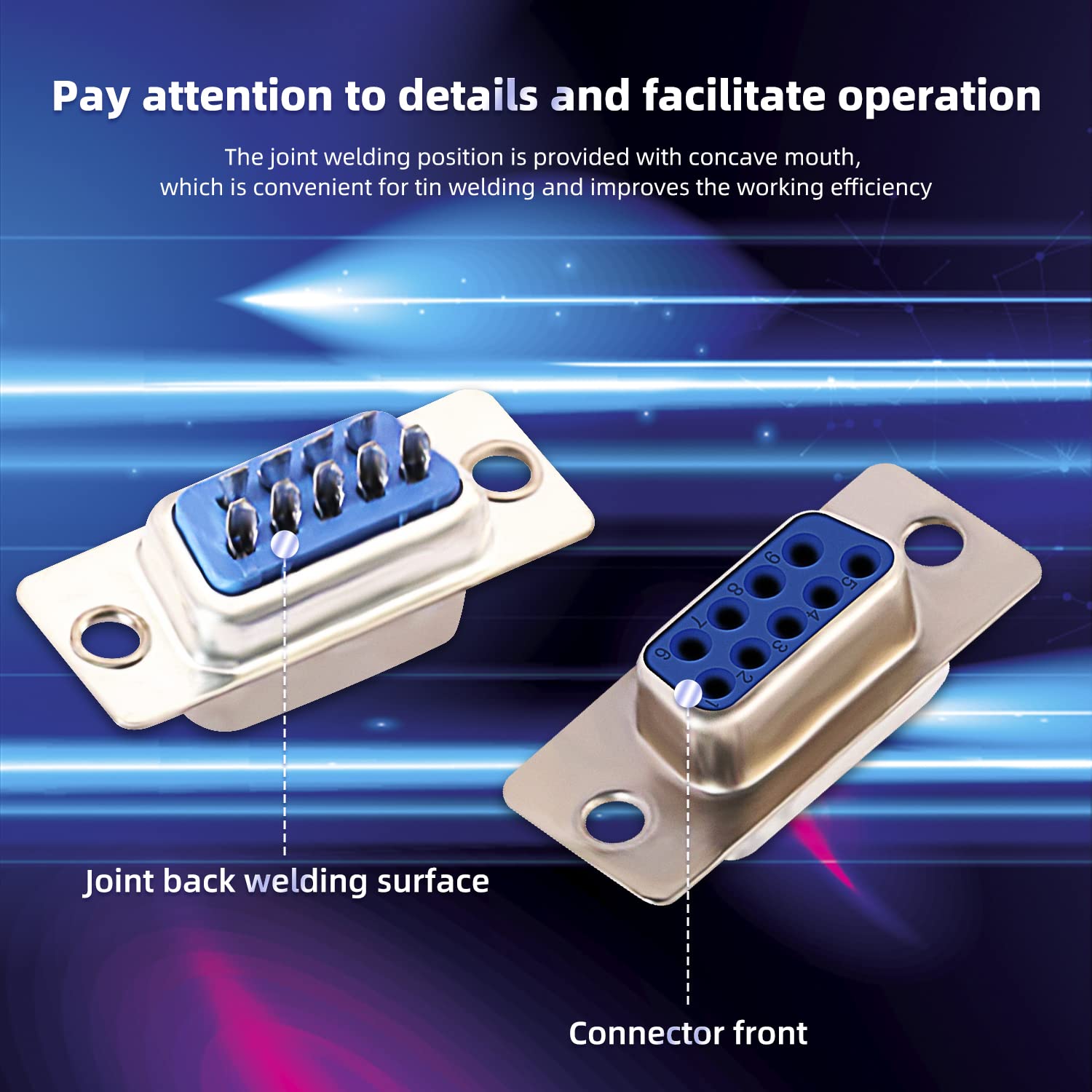 Mua CenryKay Pc Accessories -9pin D-Sub Solder Type Connector DB9 ...