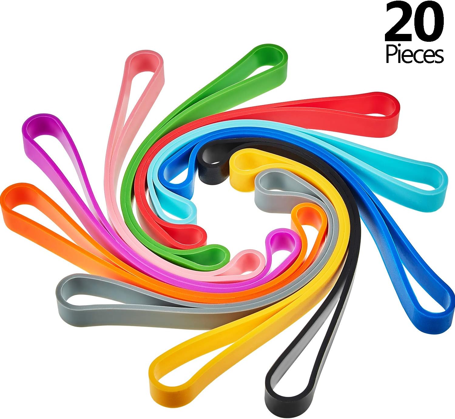 7" Silicone Rubber Bands Planner Elastic Bands Elastic Rubber Wrapping ...