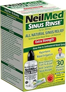 Amazon.com: NeilMed Sinus Rinse Extra Strength Hypertonic Kit with 30 ...
