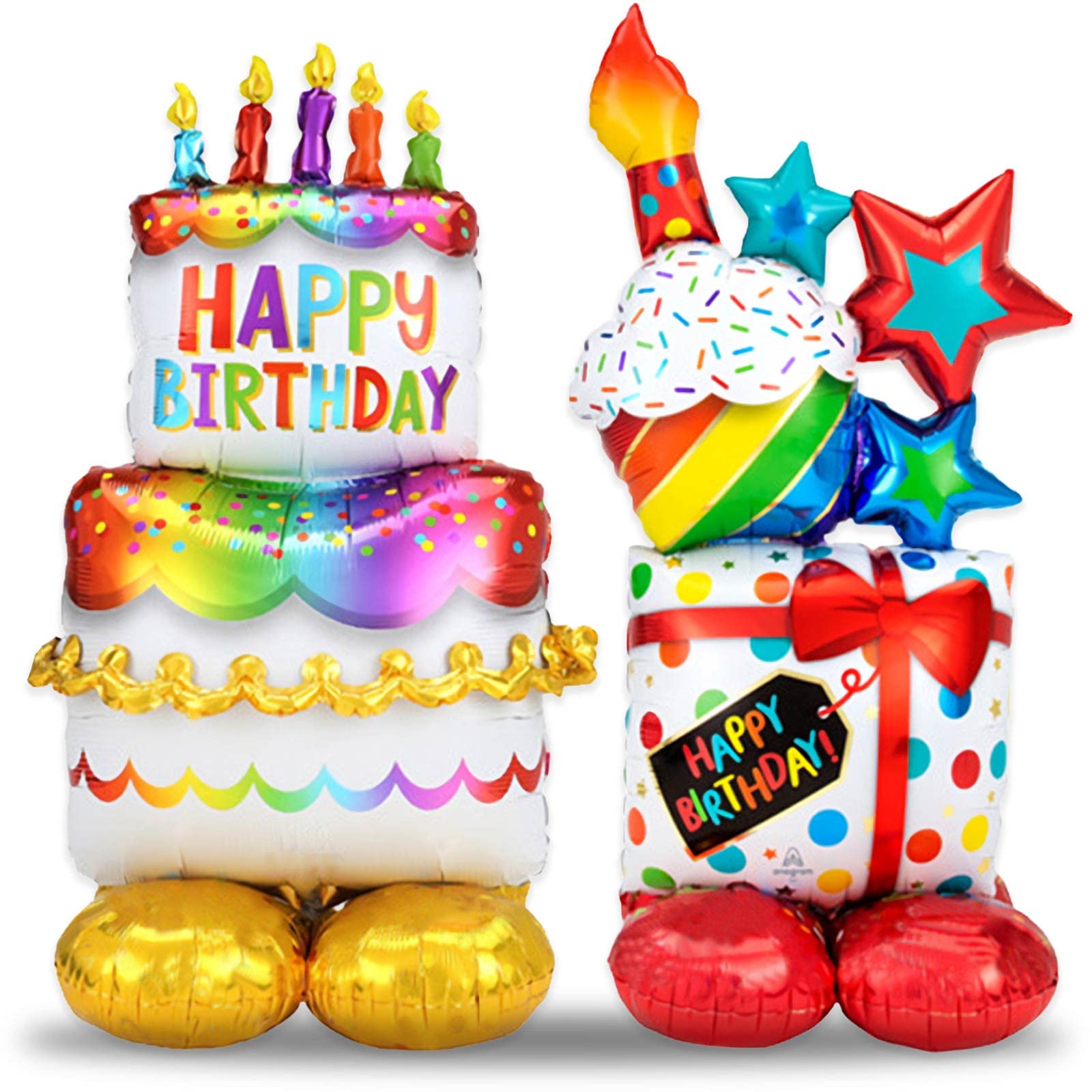 Mua Happy Birthday Balloon, 2 Pcs Standing Happy Birthday Balloons 36 ...