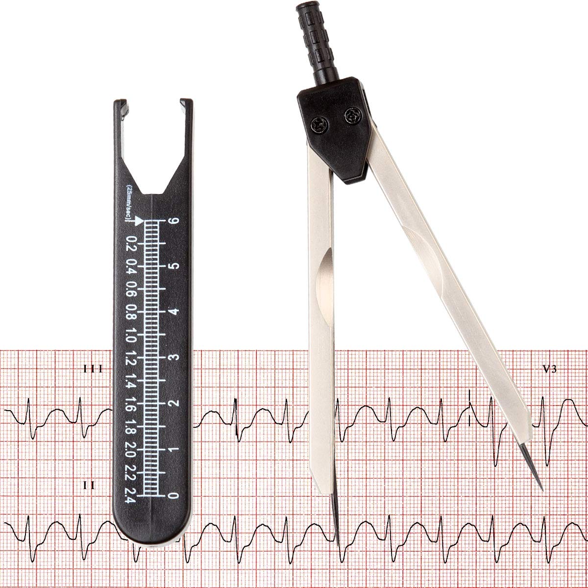 Mua EKG ECG Caliper Electrocardiogram Divider, Black ECG Calipers with ...