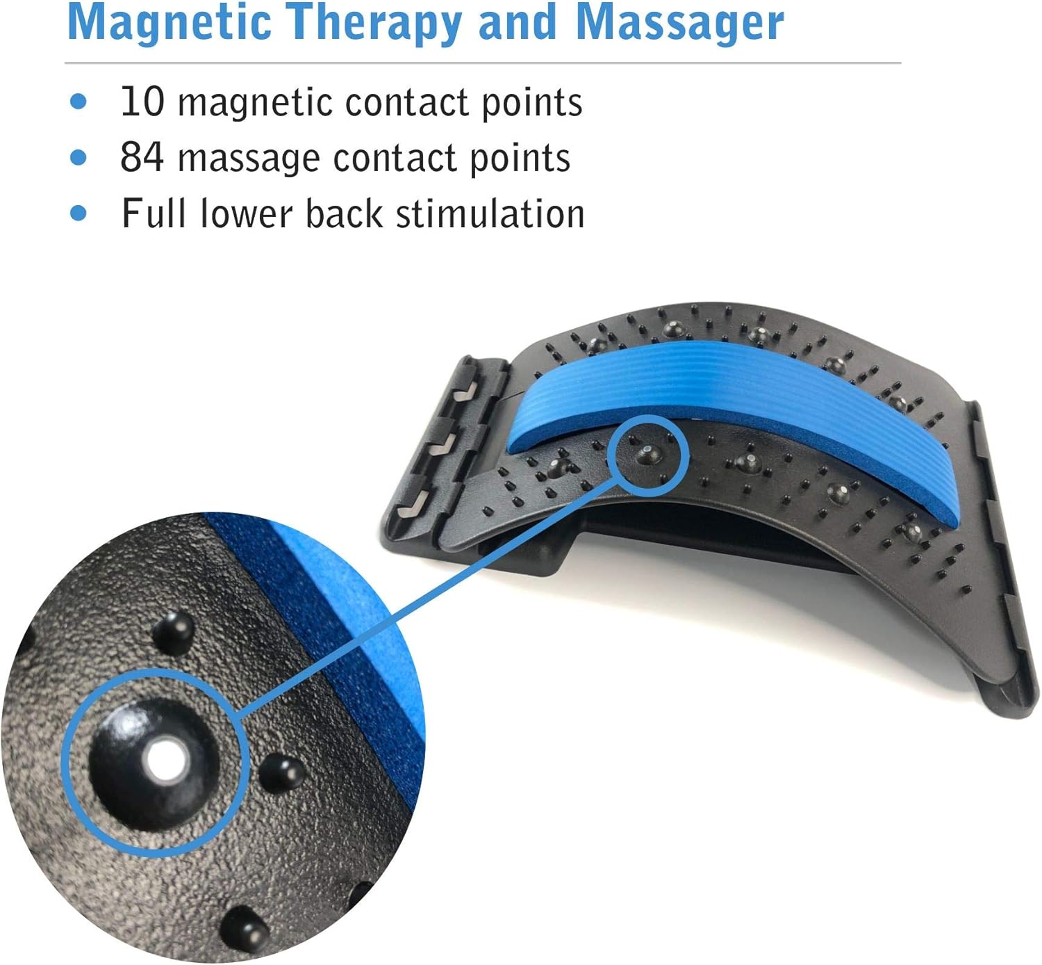 Physio at Home Orthopaedic Back Stretcher with Acupressure Points and 3 ...