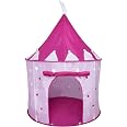 Princess Castle Play Tent with Glow in The Dark Stars Foldable Pop Up ...
