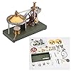 ConGamefun Steam Engine Kit, DIY Assembly Retro Vertical Metal Steam ...