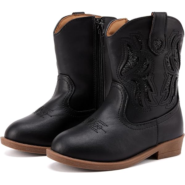 Toddler Girl Cowboy Boots With Zipper