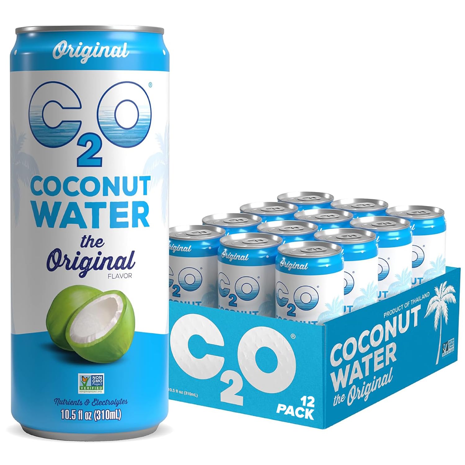 Mua C2O - Coconut Water, The Original Flavor (12 Pack) - Made w/Fresh ...