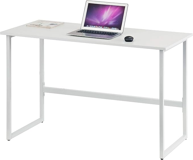 hjh OFFICE 674240 desk WORKSPACE LIGHT white/white sturdy computer ...