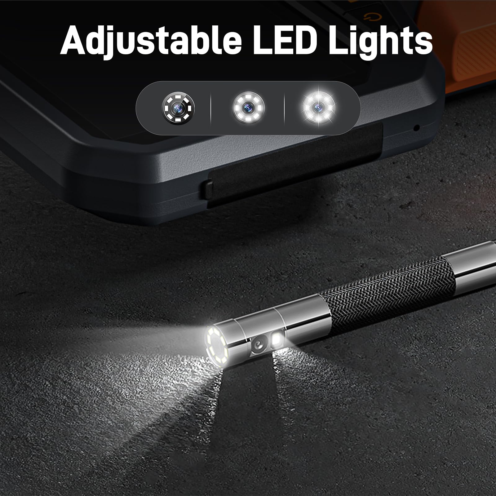 Teslong Articulating Borescope With Dual Lens Endoscope Camera, Two-Way ...