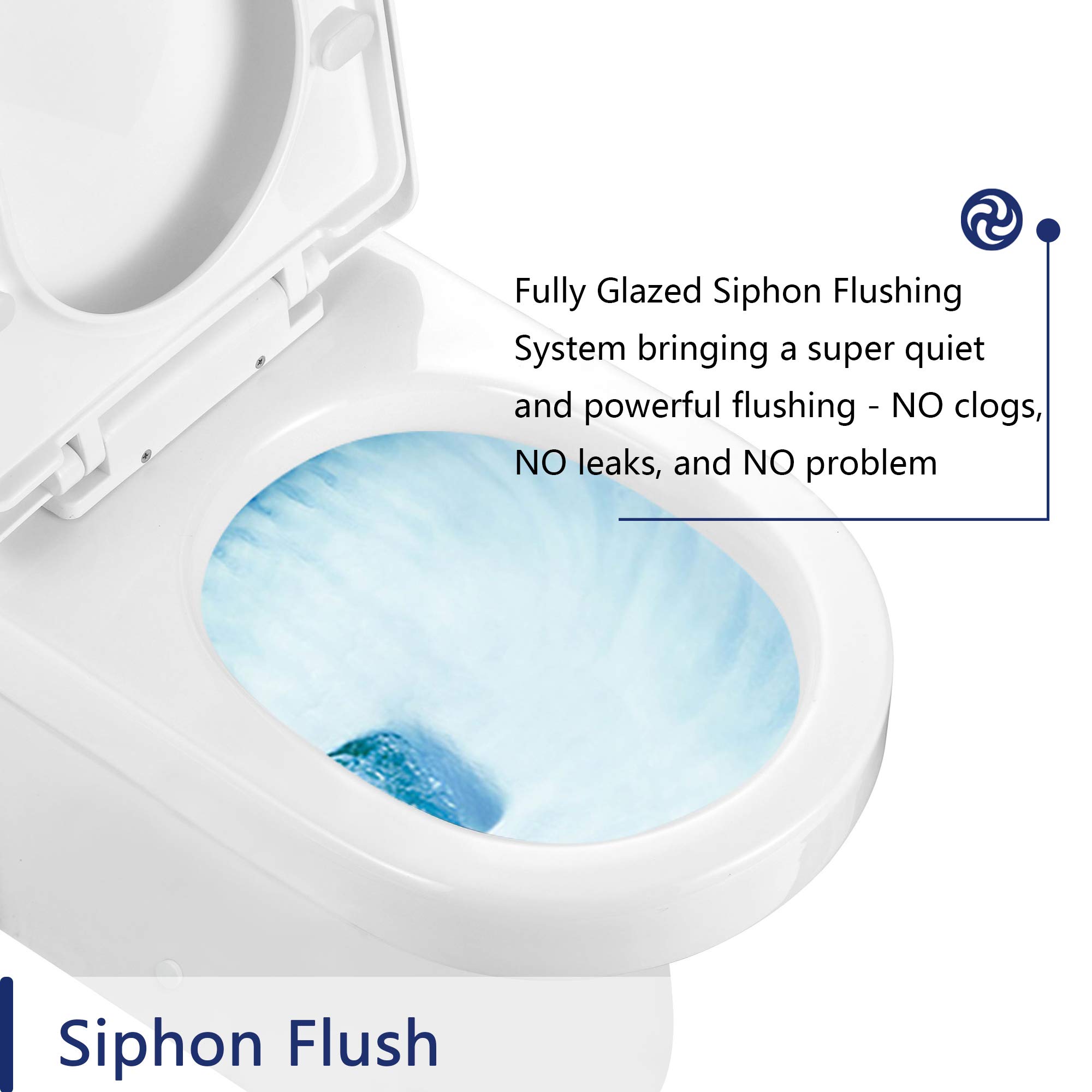 DeerValley DV-1F52813 Small Compact Dual-Flush Elongated One-Piece ...