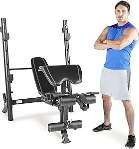 Amazon.com : Marcy Olympic Mid-Size Workout Weight Bench Strength ...