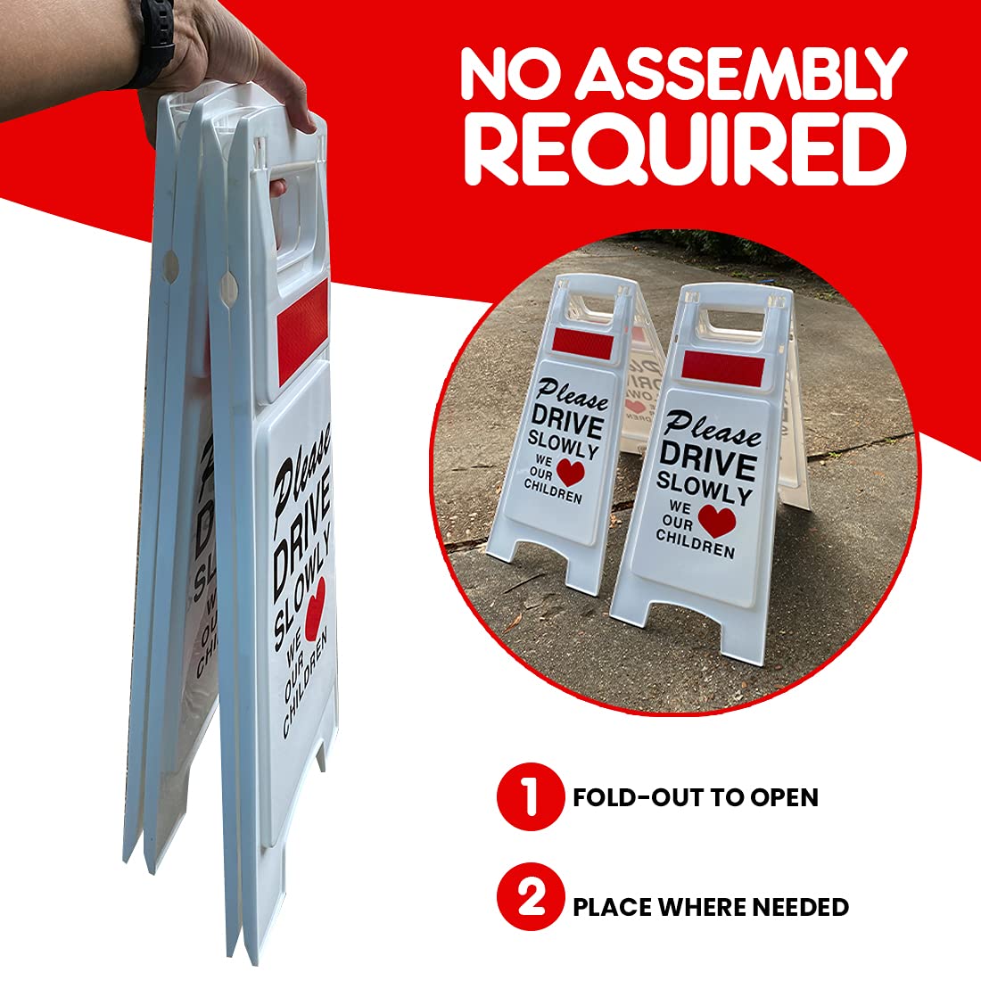 Mua 2 Pack Please Drive Slowly We Love Our Children Safety Signs ...