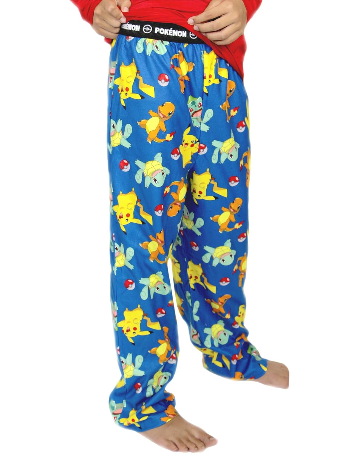 Buy Pokémon Pokemon Boy's Flannel Pajama Pants (Medium/6-8, Blue) at ...