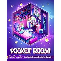 Pocket Room Coloring Book: Tiny Illustrations Of Miniature And Cozy ...