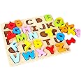 Hape Alphabet Stand Up Kid's Wooden Learning Puzzle, Jigsaw Puzzles ...