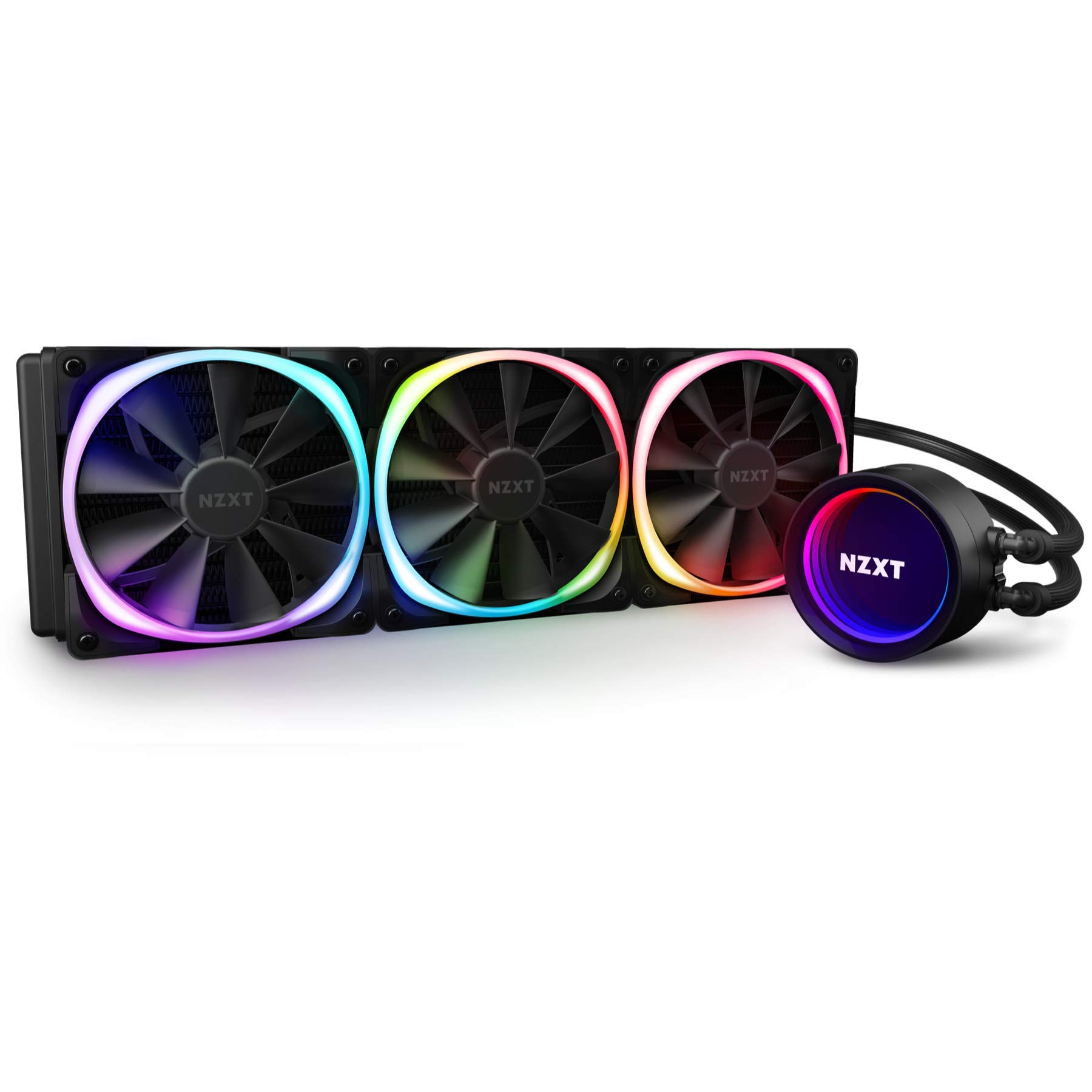 NZXT Kraken X73 RGB 360mm - RL-KRX73-R1 - AIO RGB CPU Liquid Cooler ...