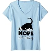 Amazon.com: Nope not today cat Funny kitten Cat Mom Cat Dad Cat Lover T ...