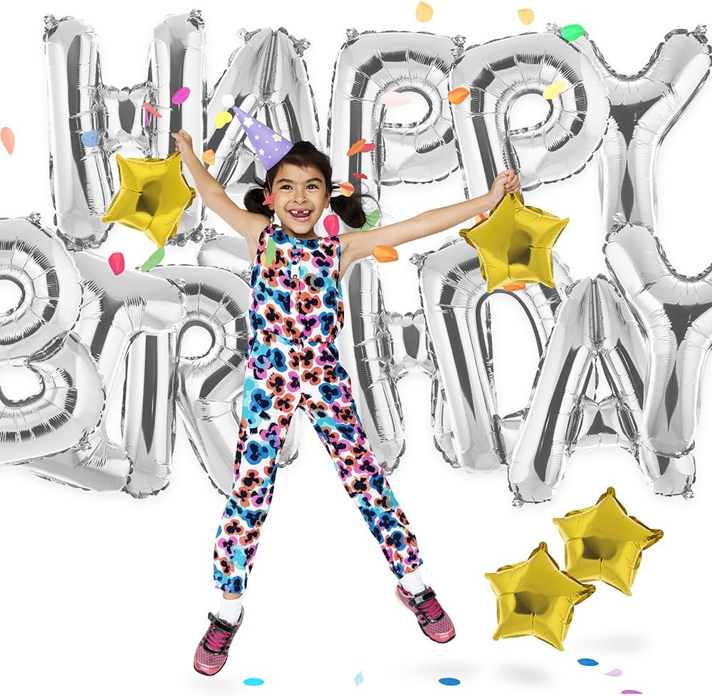 jaunty partyware Happy Birthday Banners Birthday Decoration Set | 16 ...