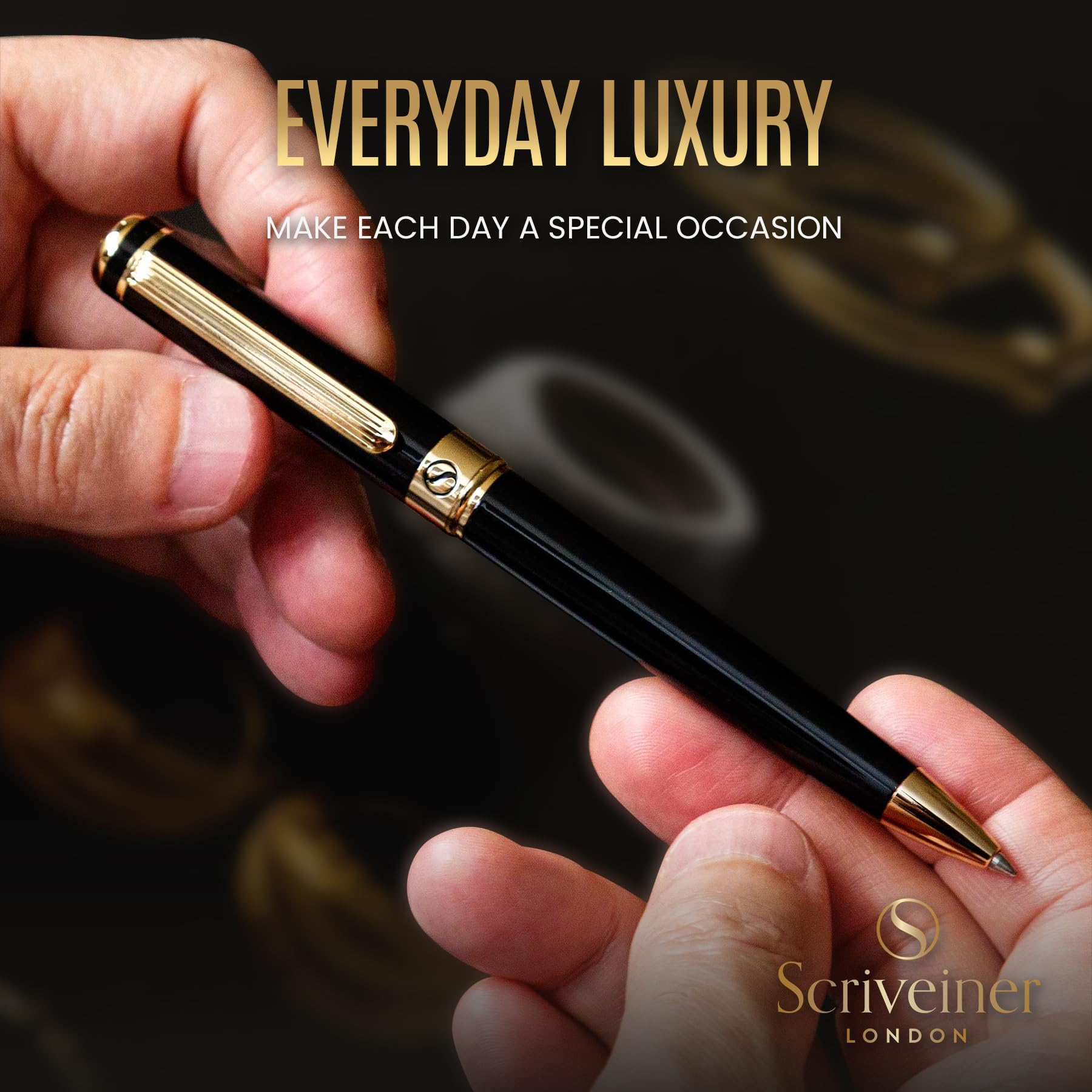 Mua Black Lacquer Ballpoint Pen - Stunning Luxury Pen with 24K Gold ...