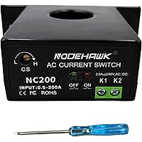 Current Sensing Relay AC Current Sensing Switch 0-200A Normally Closed ...