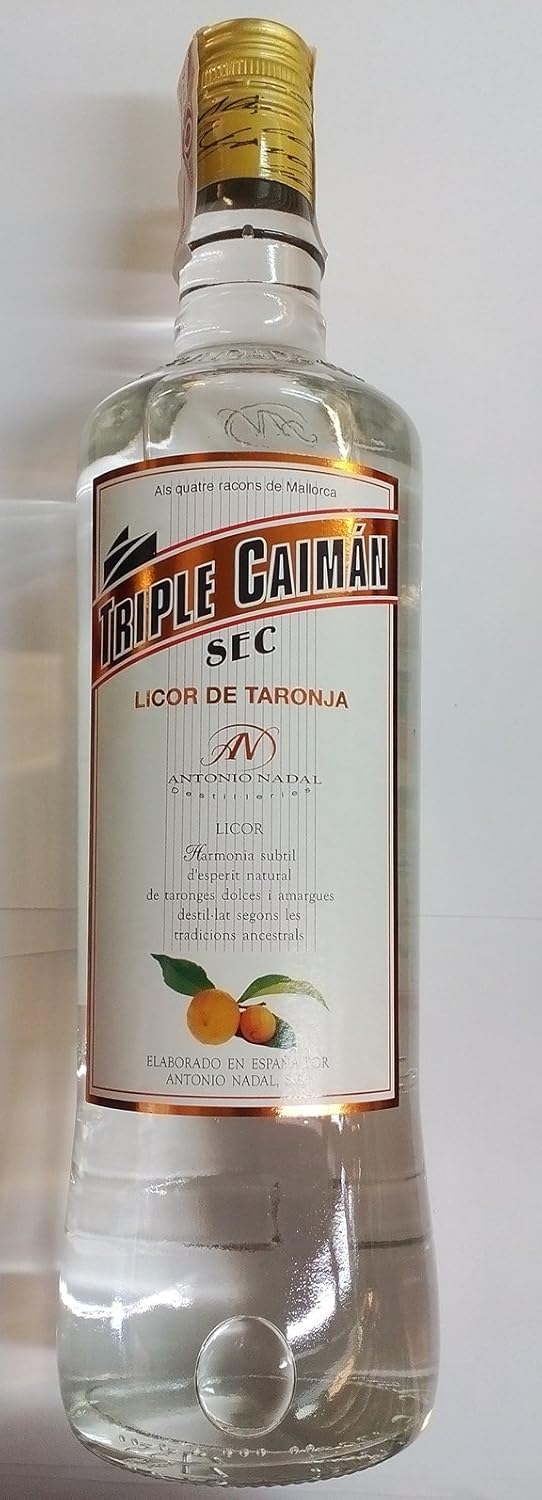 Triple Seco Caimán Licor de Naranja 1Litro: Amazon.es: Alimentación y ...