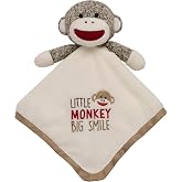 Amazon.com: Baby Starters Sock Monkey Snuggle Buddy, Ivory : Baby