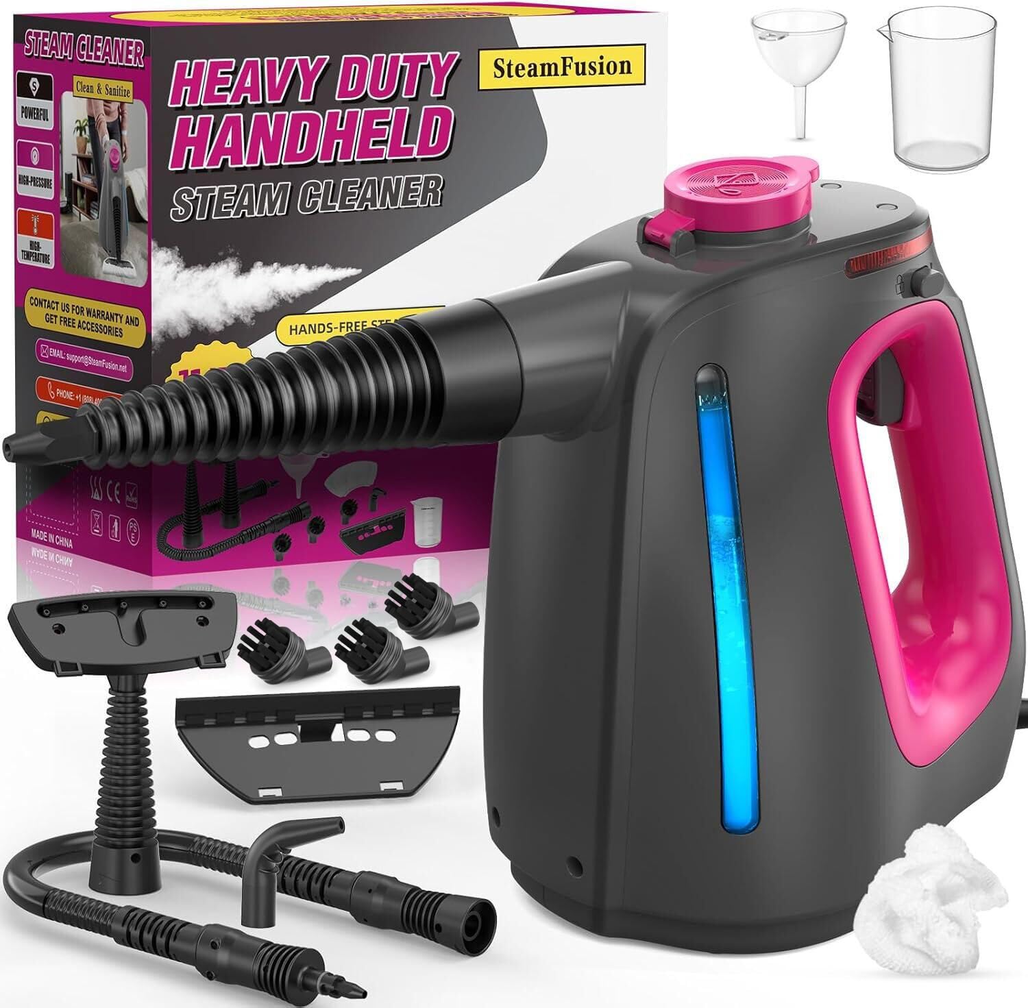 Heavy Duty Handheld Steam Cleaner for Cleaning with Lockable Steam ...