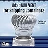 AdaptAIR Roof Turbine Vent (1 Pack) 12 inch Roof Vent Adapter ...
