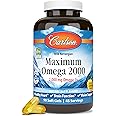 Amazon.com: Carlson - Maximum Omega 2000, 2000 mg Omega-3s, Healthy ...