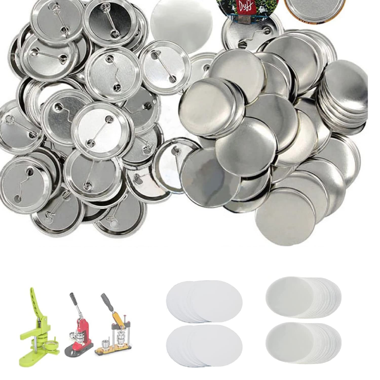 Mua 200 Sets of 58mm(2.25 in) Blank Button Supply, fit Specific Button ...