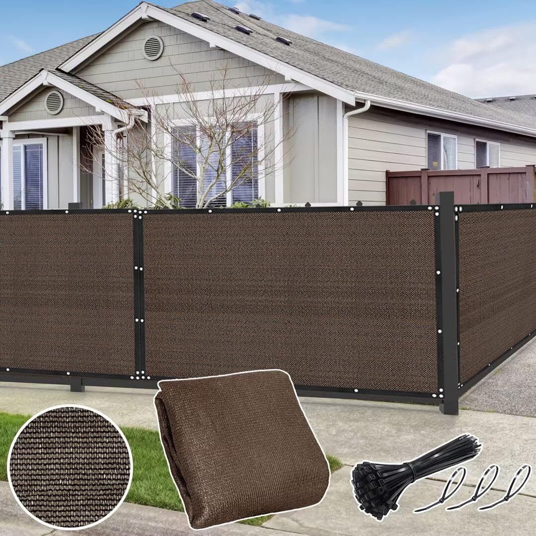 Dellna Fence Covering Outdoor Privacy Screen 4x32.8Ft for Fence – Fence ...